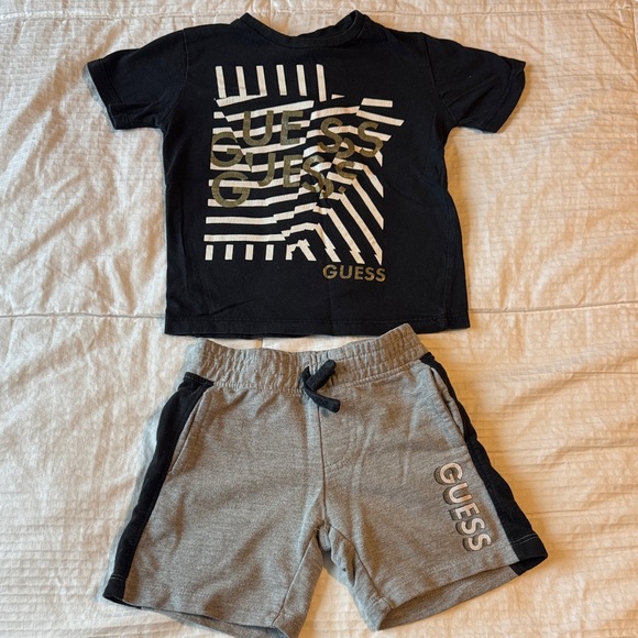 Guess | Matching Sets | Guess Black And Gray Logo Kids Set | Poshmark